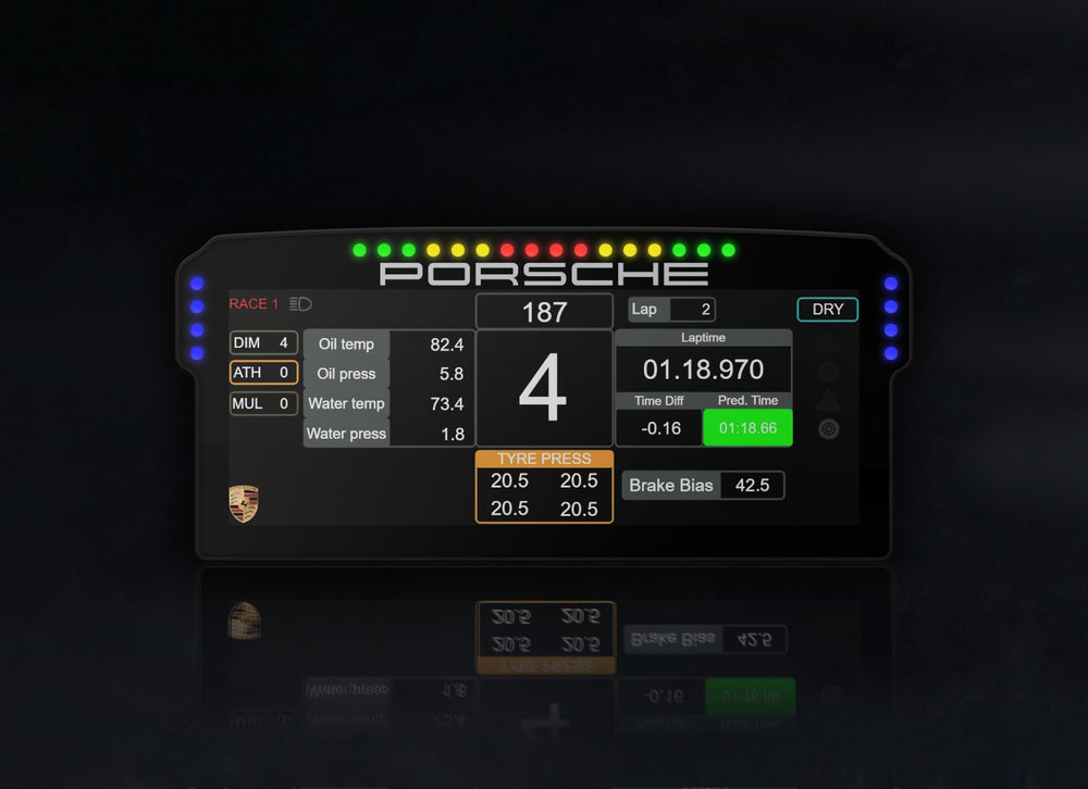 Grid Engineering by Sim Lab Porsche 911 GT3 Cup Dashboard Display Unit ...